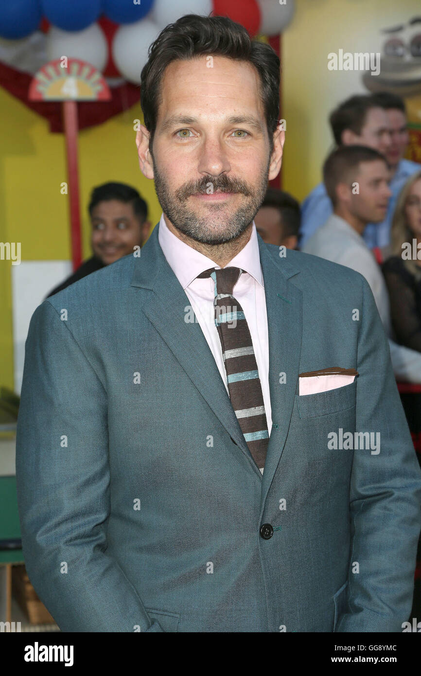 Westwood, CA, USA. 9th Aug, 2016. Paul Rudd. ''Sausage Party'' Los ...