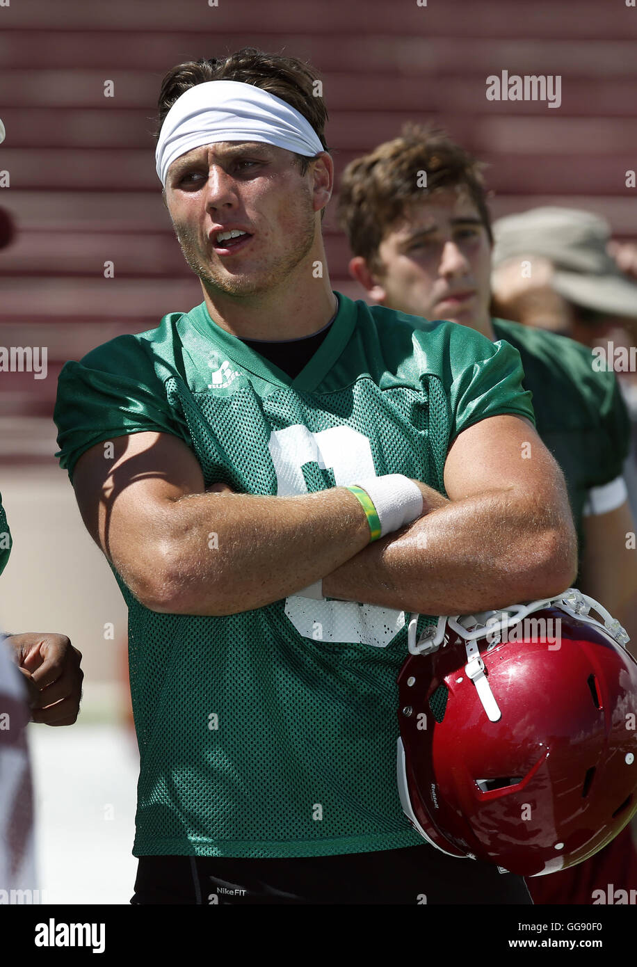 Las Cruces, NM, USA. 8th Aug, 2016. New Mexico State quarterback Tyler ...