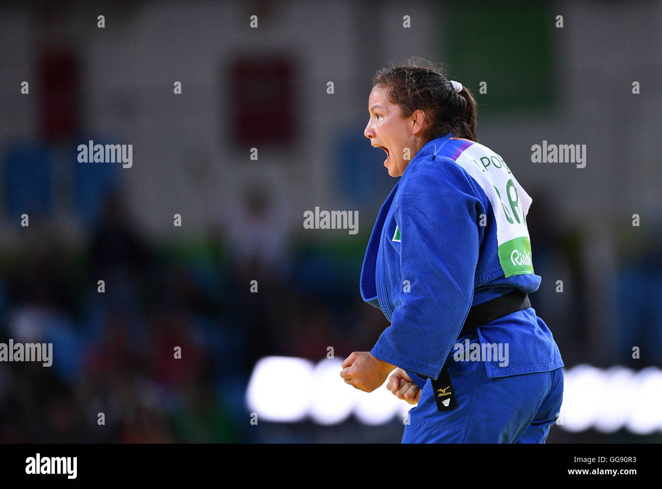 Rio de Janeiro, Brazil. 10th Aug, 2016. Maria Portela of Brazil reacts ...