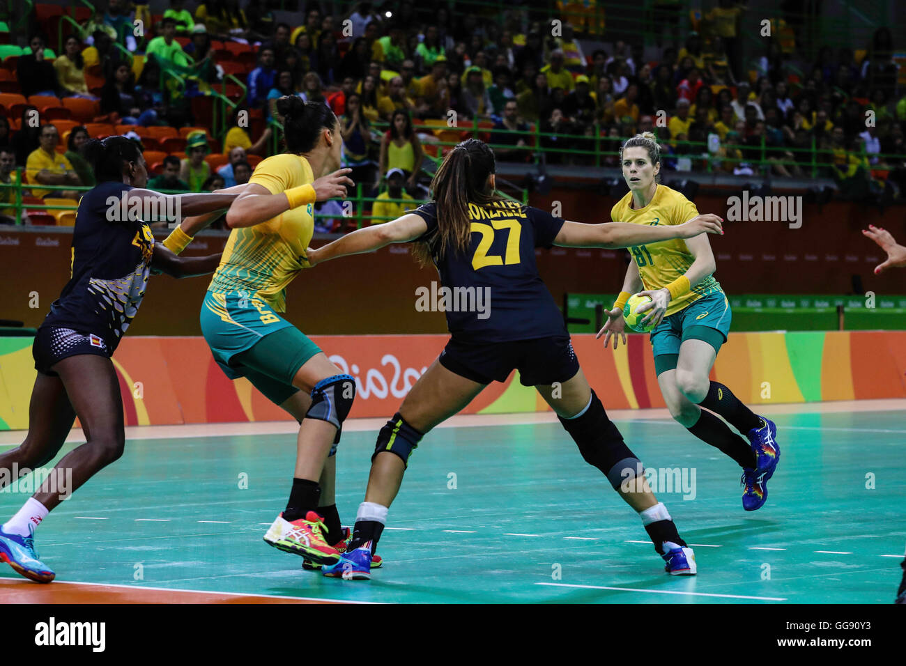 Rio de Janeiro, Brazil. 10th August, 2016. BRA x ESP Handball during ...