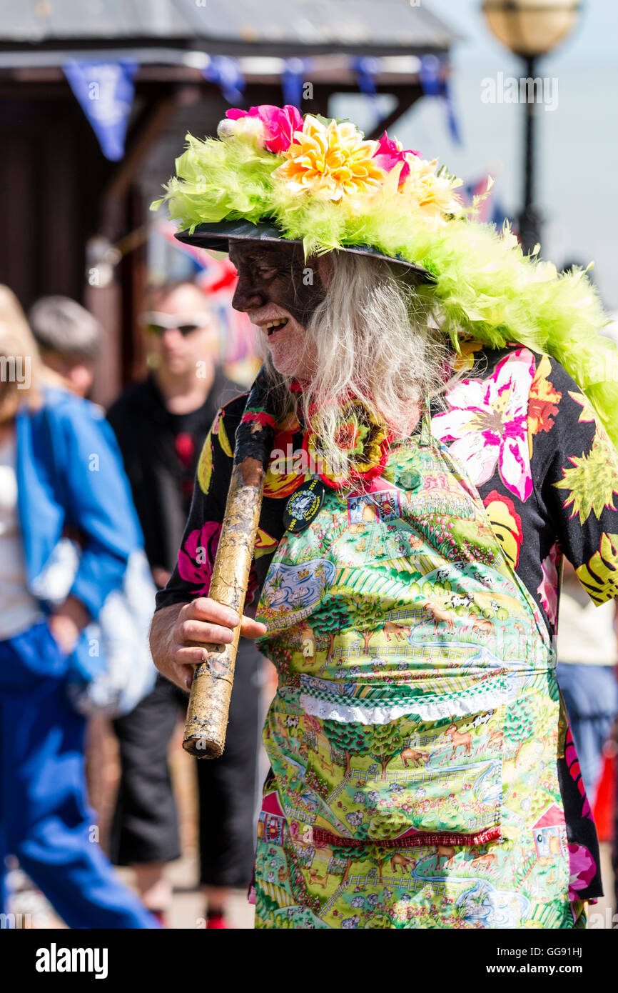 Traditional folk dancers, Morris man from Dead Horse morris side, in ...