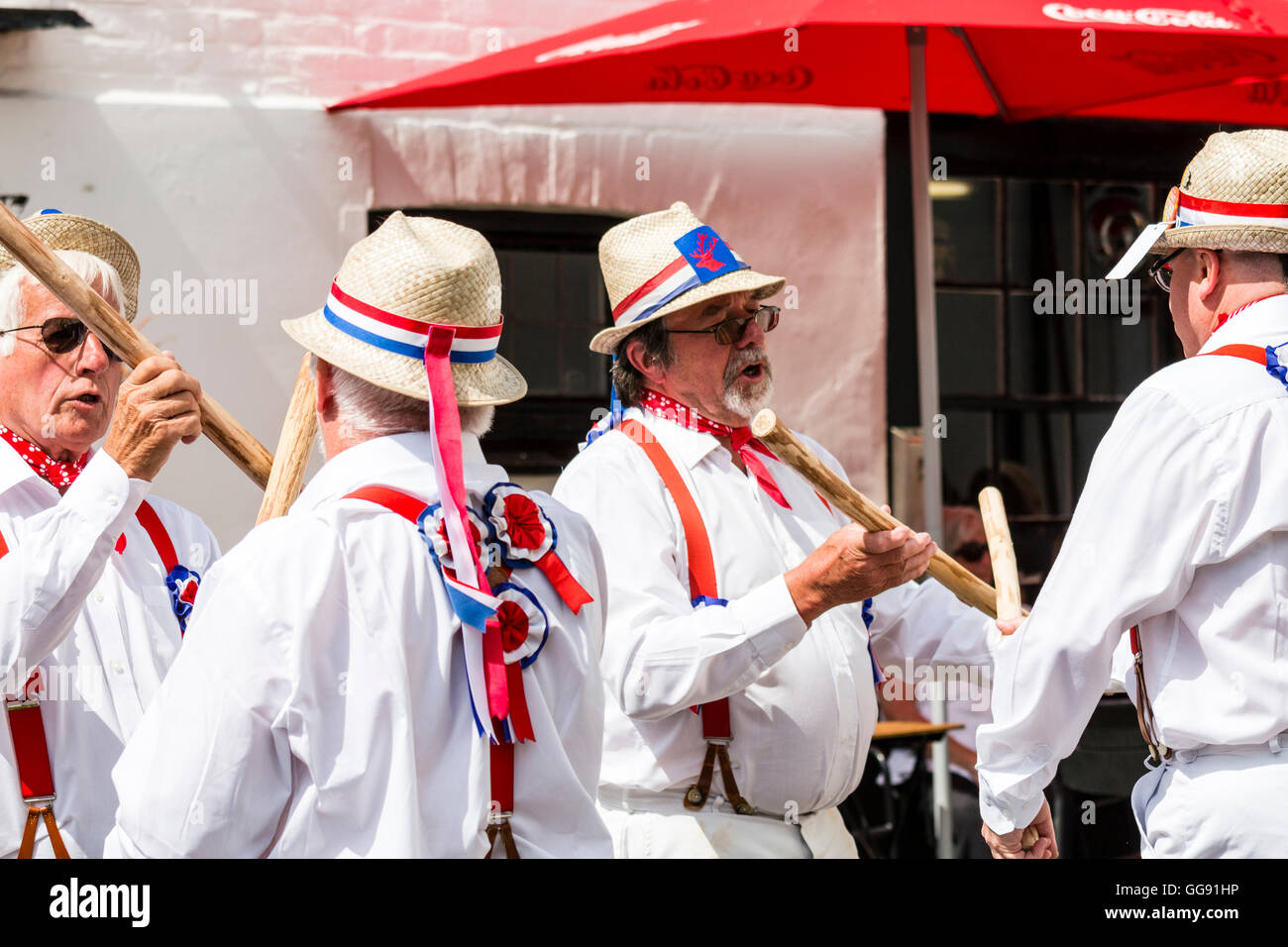 Broadstairs Folk Week. Traditional English Folk dancers, Hartley Morris ...