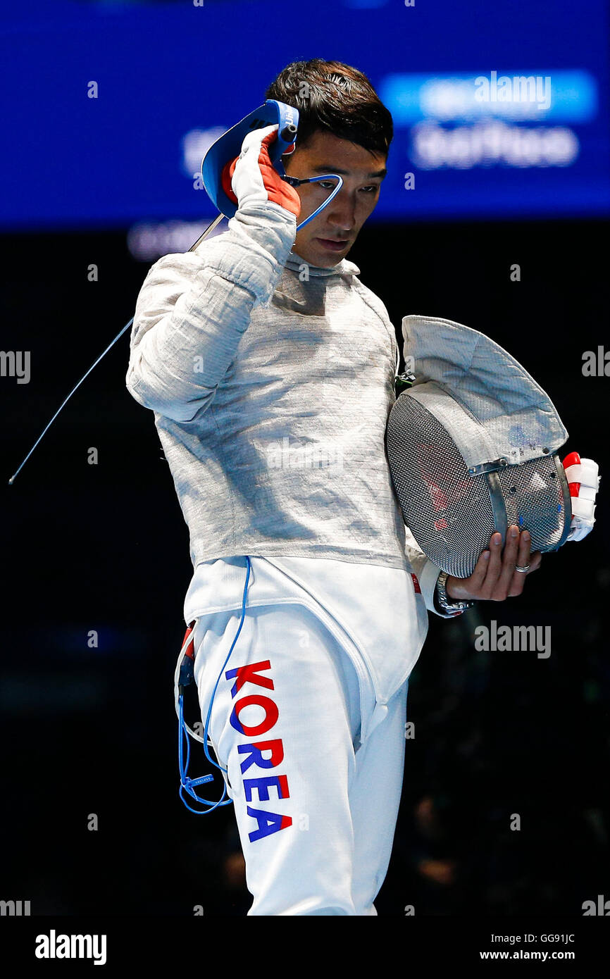 Rio de Janeiro, Brazil. 10th August, 2016. Fencing - The South Korean ...