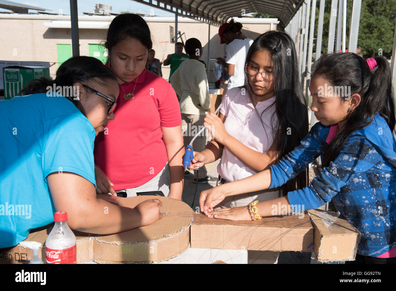 Middle school students design and build a science display out of ...