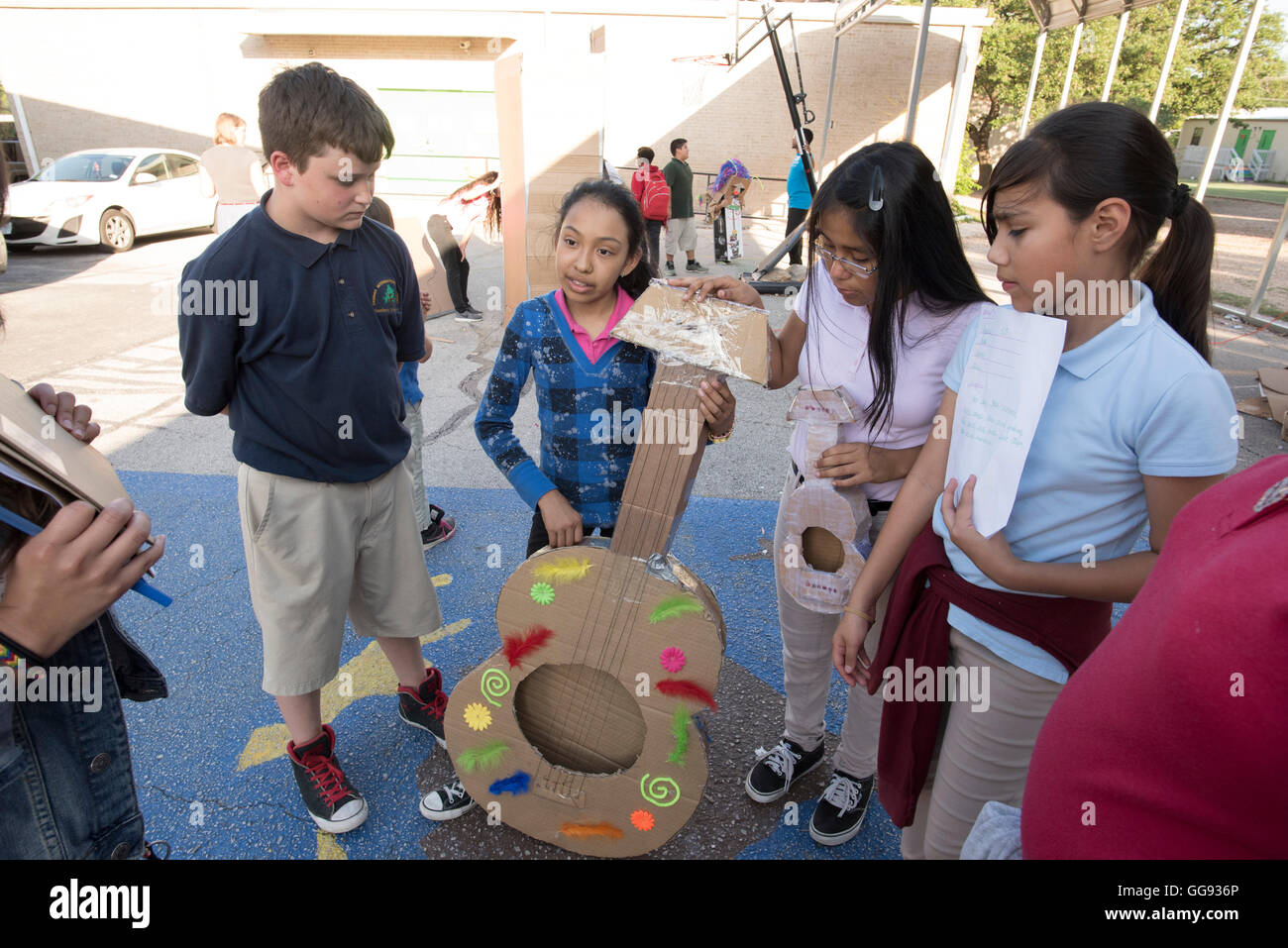 Middle school students design and build a science display out of ...