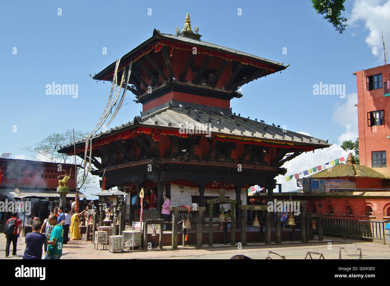 MANAKAMANA, NP - CIRCA AUGUST 2012 - Manakamana hindu temple, circa ...