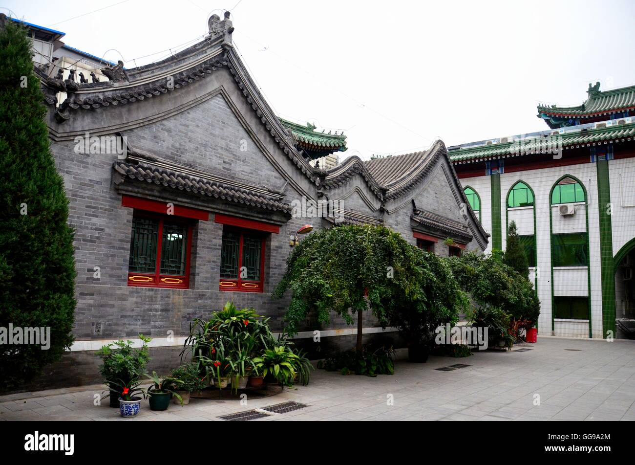 Mosque building in traditional Chinese architecture style Beijing China ...