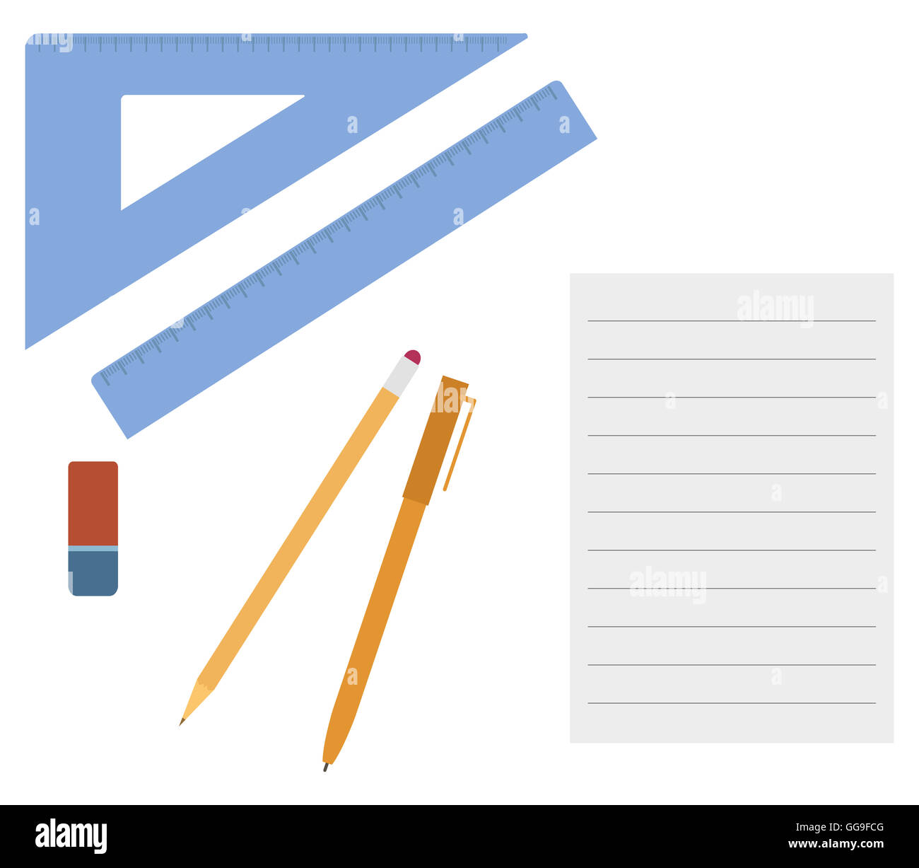tools for school Stock Photo - Alamy