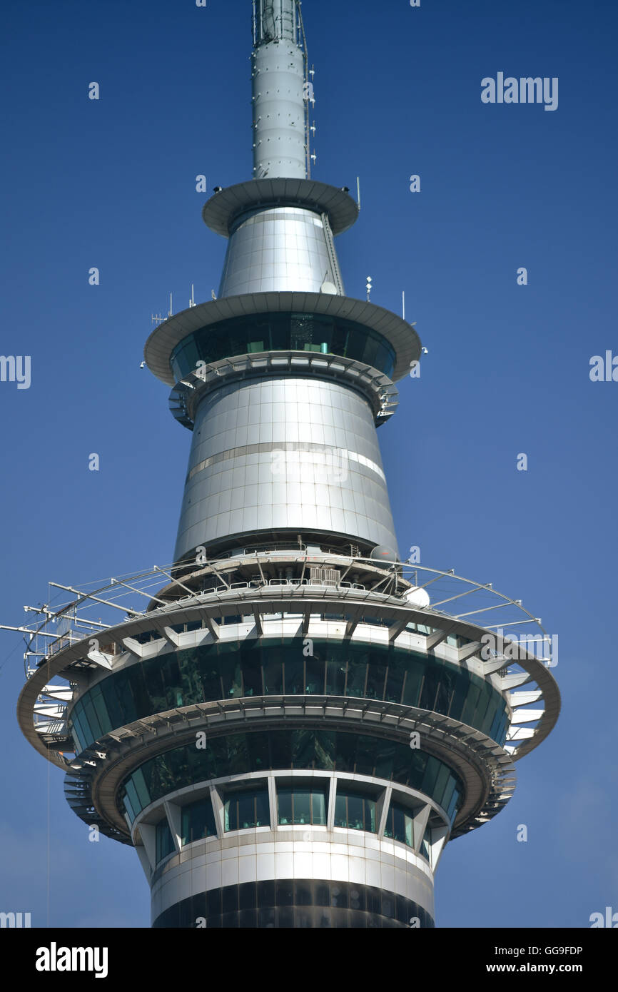 Sky Tower top Stock Photo - Alamy