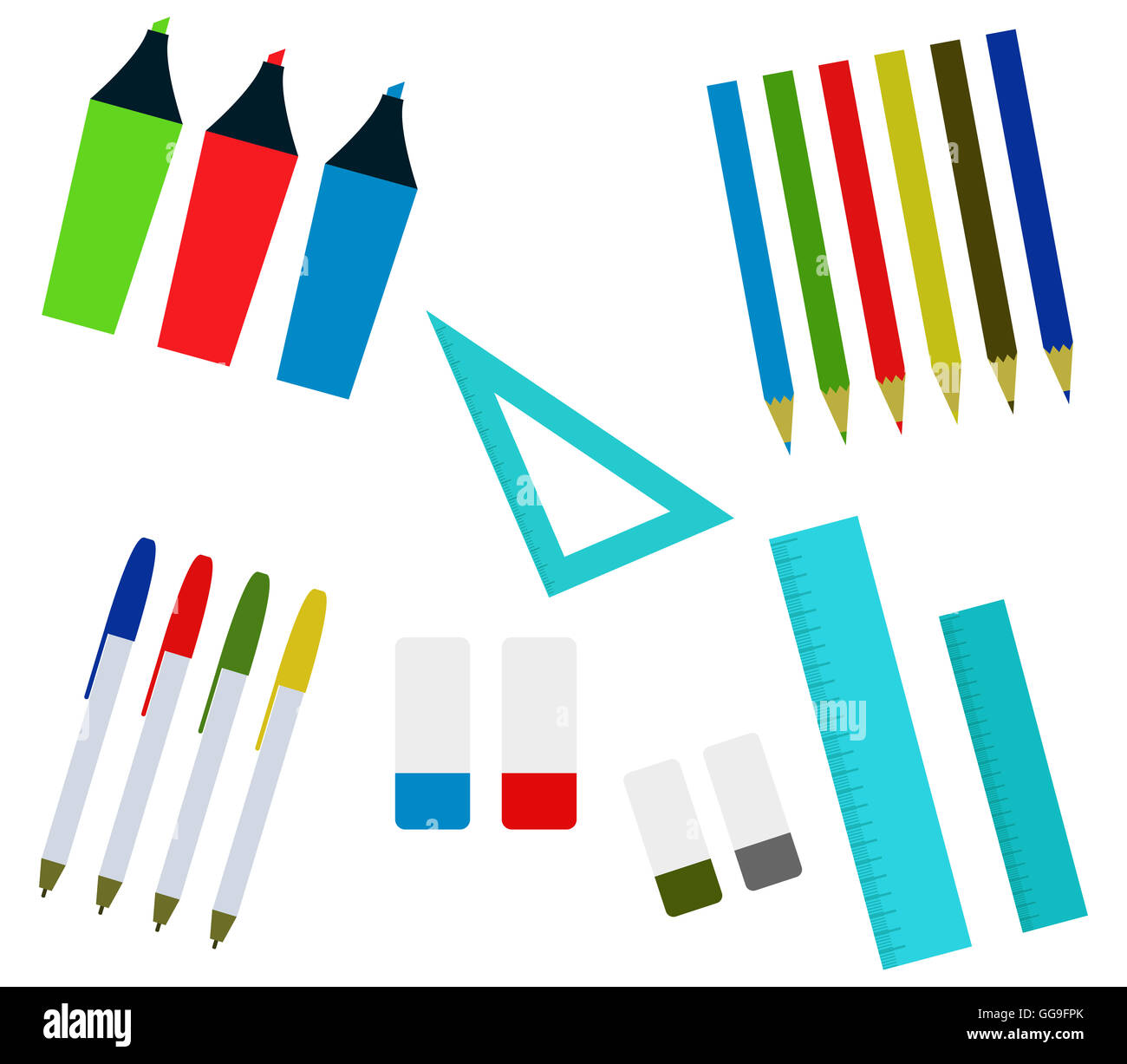tools for school Stock Photo - Alamy
