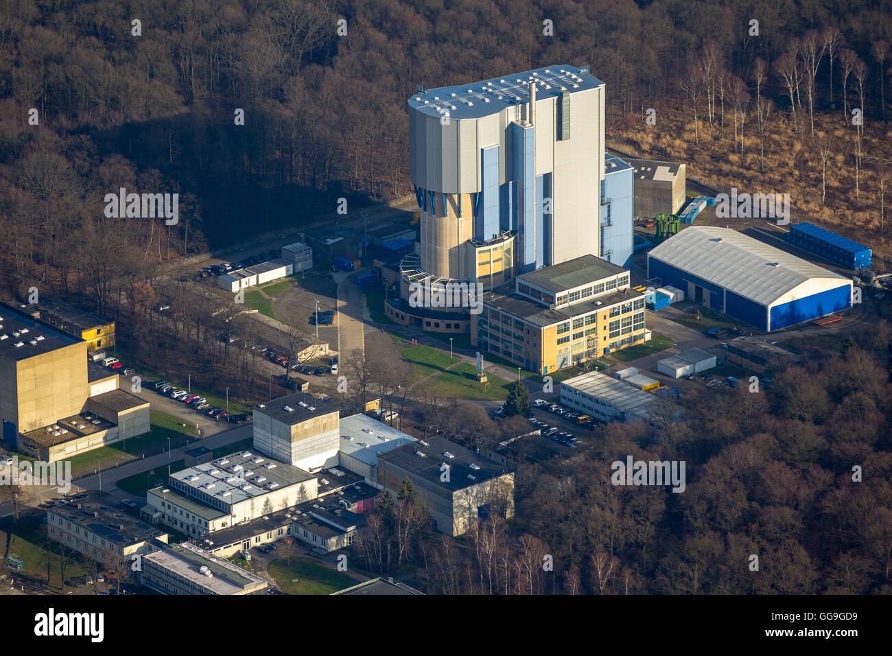 Aerial view, Nuclear Research Centre Jülich, Jülich, Jülich-Zülpicher ...
