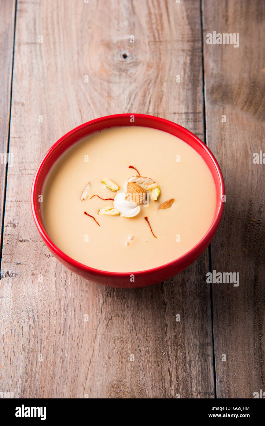 Delicious Indian sweet Rabdi with dry fruits toppings Stock Photo - Alamy