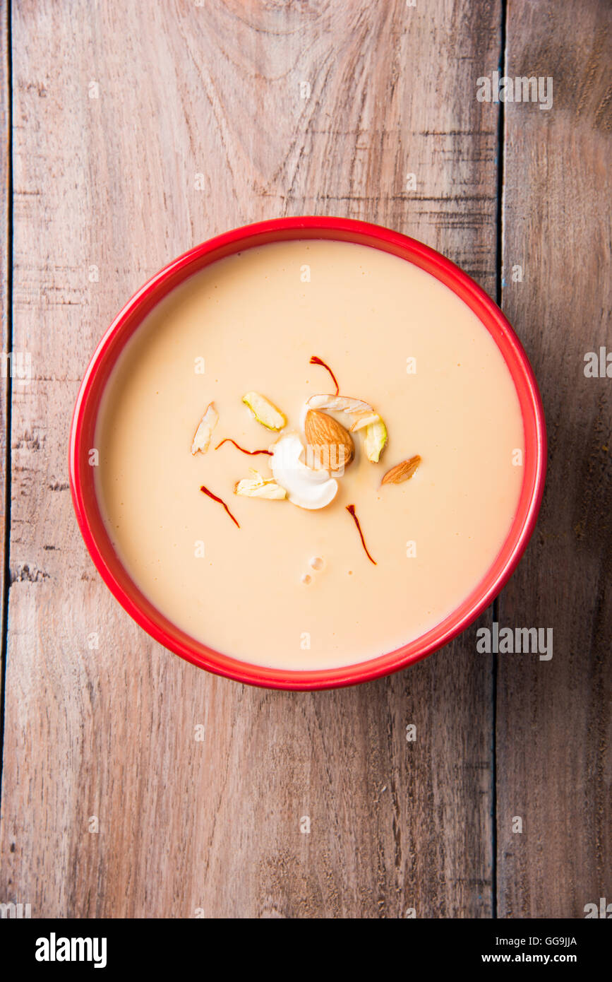 Delicious Indian sweet Rabdi with dry fruits toppings Stock Photo - Alamy