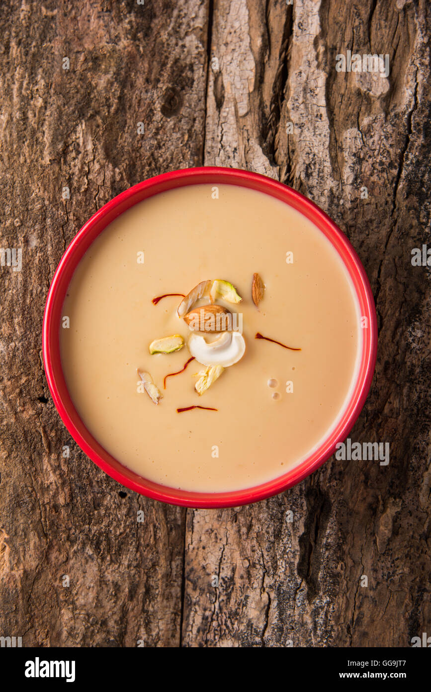 Delicious Indian sweet Rabdi with dry fruits toppings Stock Photo - Alamy