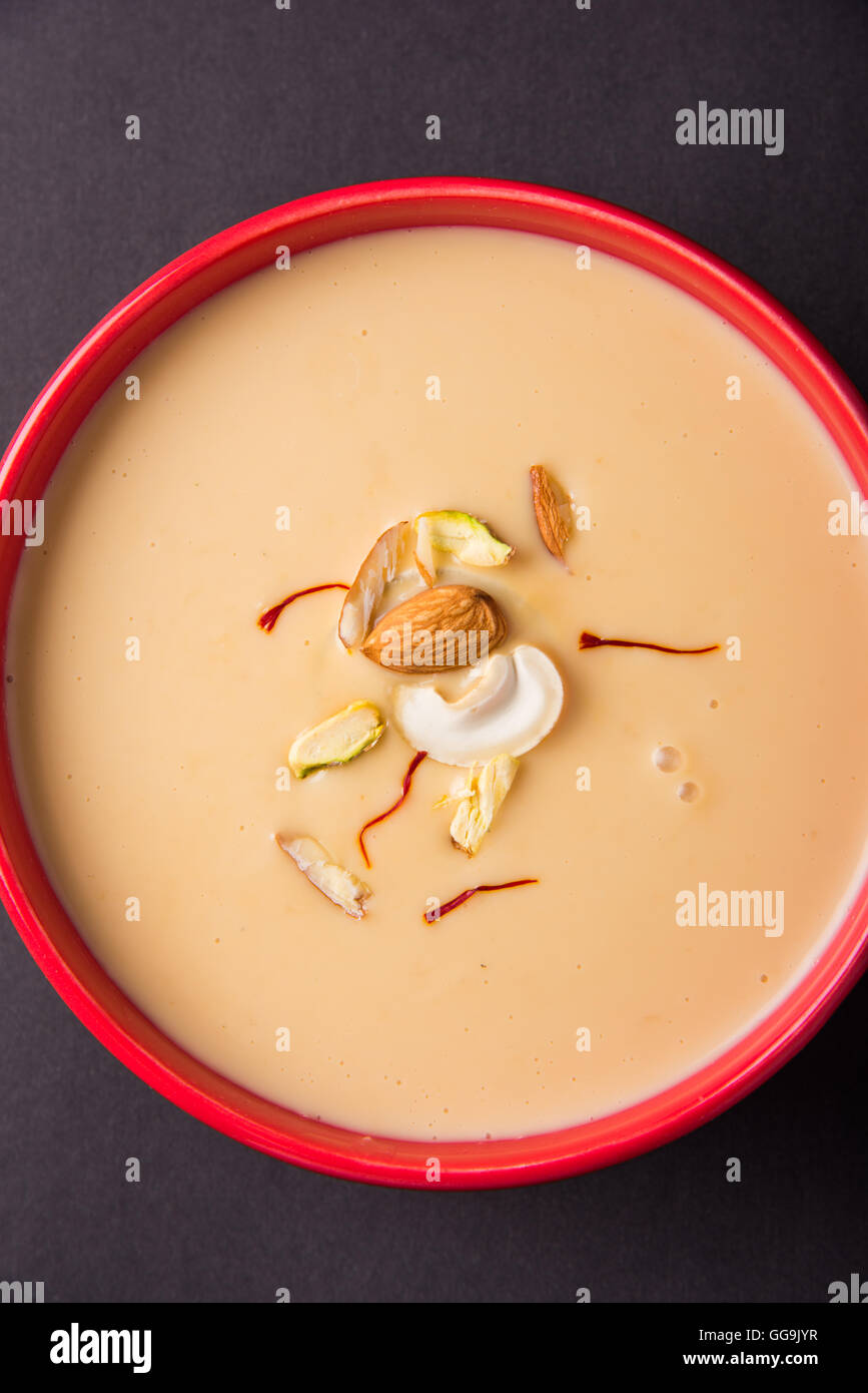 Delicious Indian sweet Rabdi with dry fruits toppings Stock Photo - Alamy