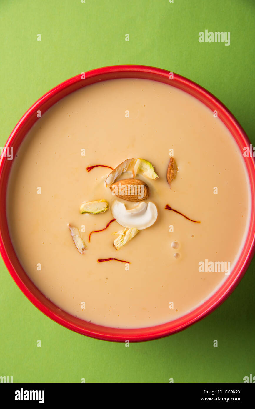 Delicious Indian sweet Rabdi with dry fruits toppings Stock Photo - Alamy