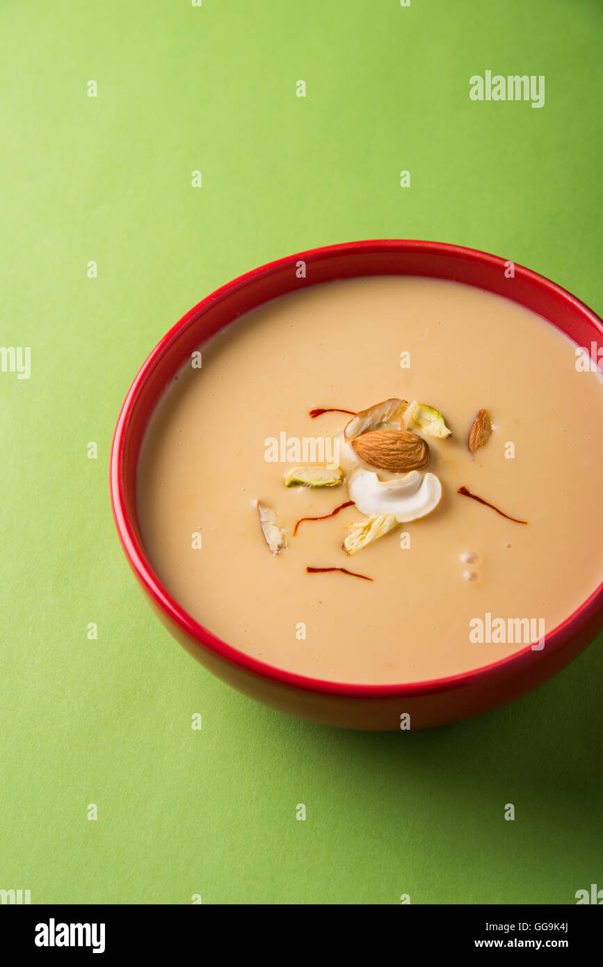 Delicious Indian sweet Rabdi with dry fruits toppings Stock Photo - Alamy