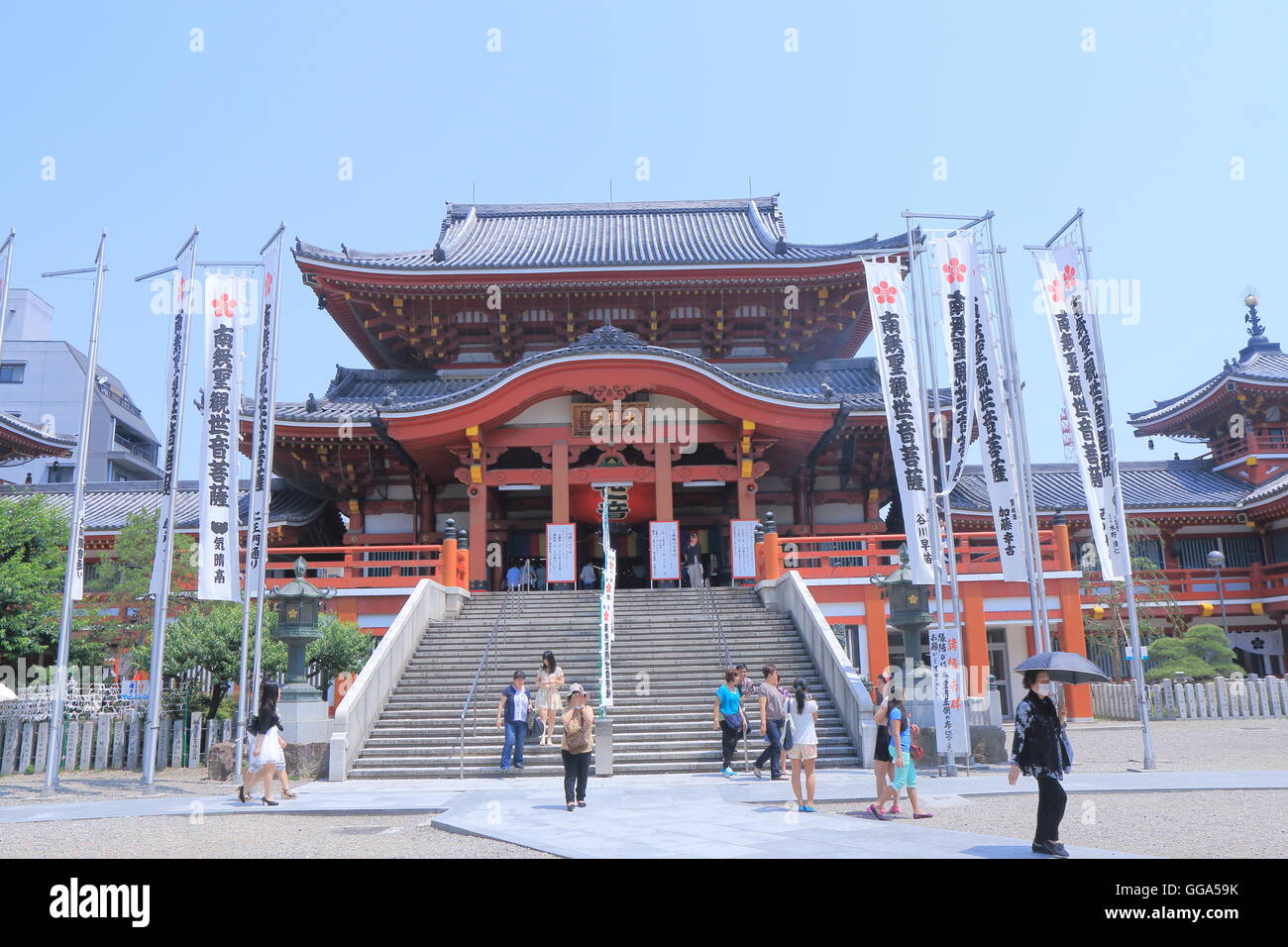 People visit Osu Kannon temple in Nagoya Japan Stock Photo - Alamy