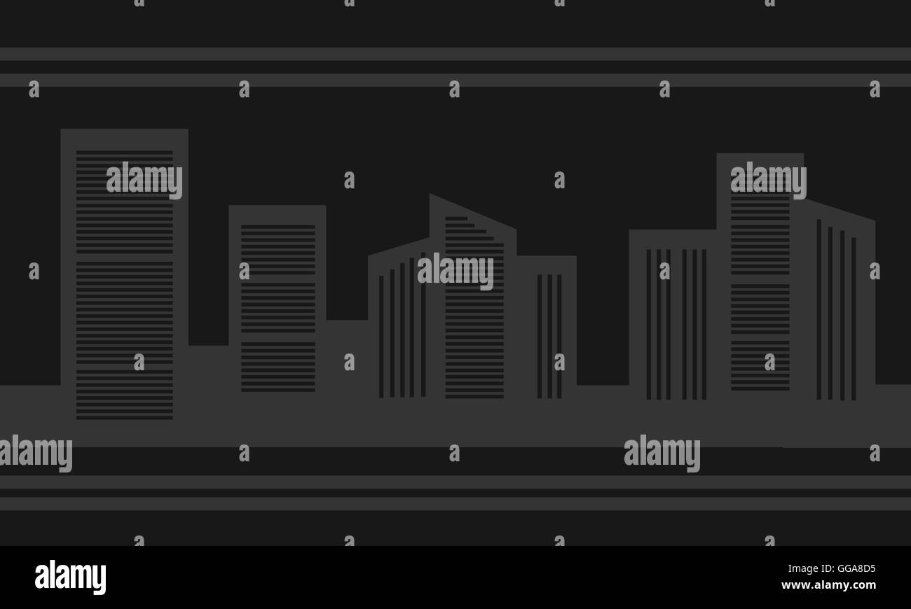 Silhouette of building design vector illustration Stock Vector Image ...
