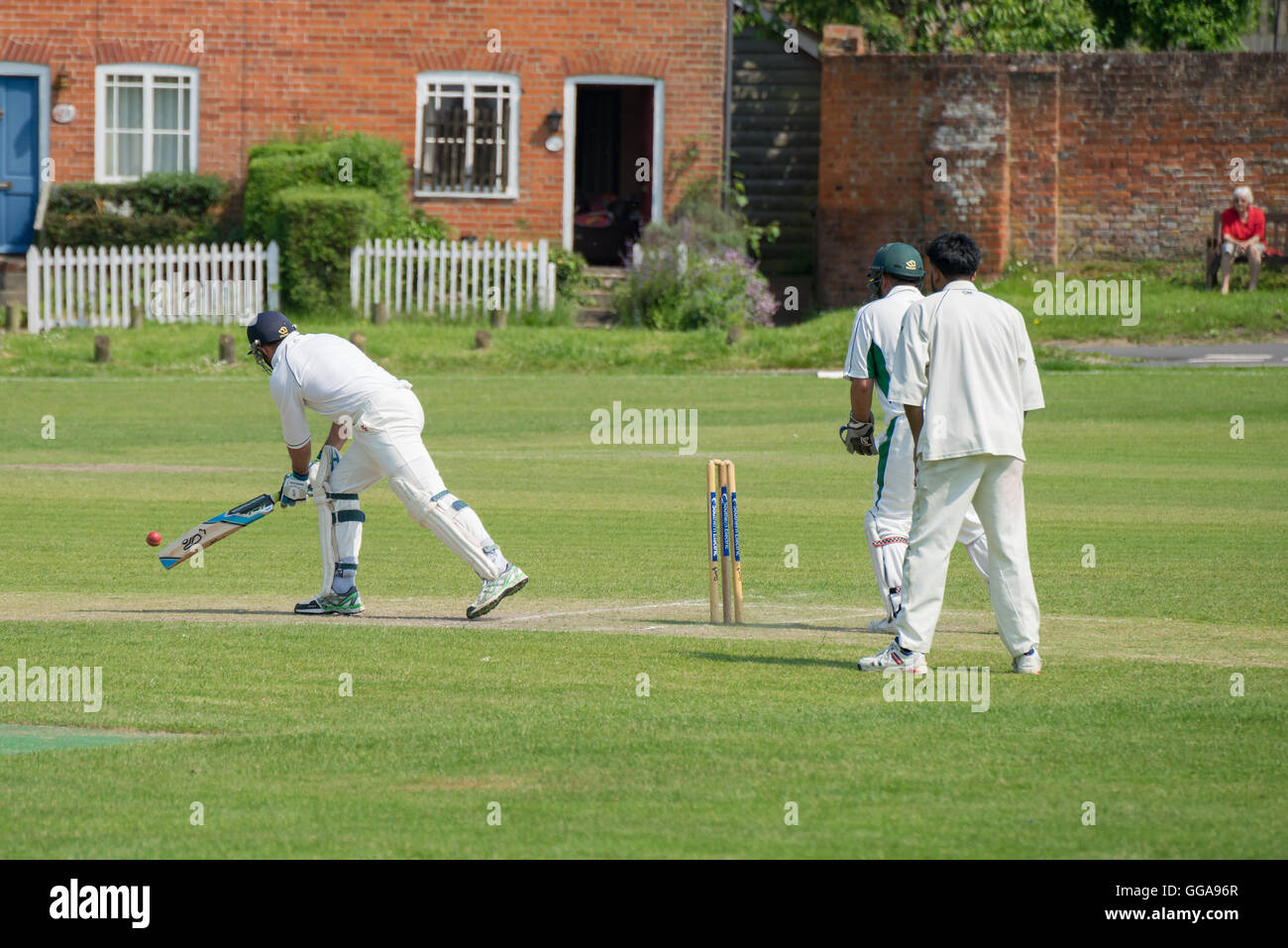 Village cricket landscape hi-res stock photography and images - Alamy