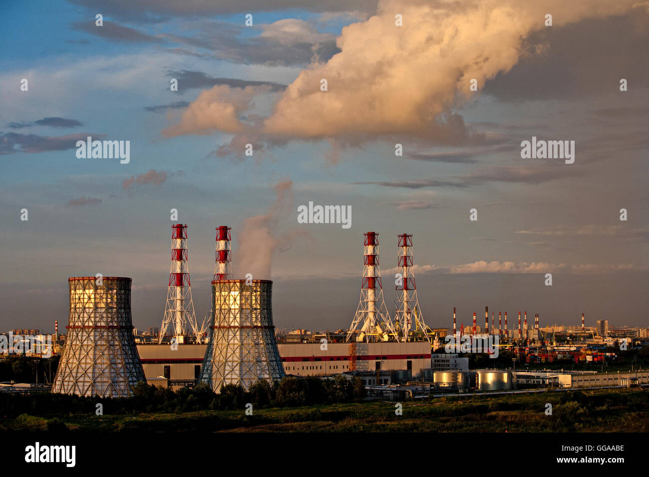 Thermal power station Stock Photo - Alamy