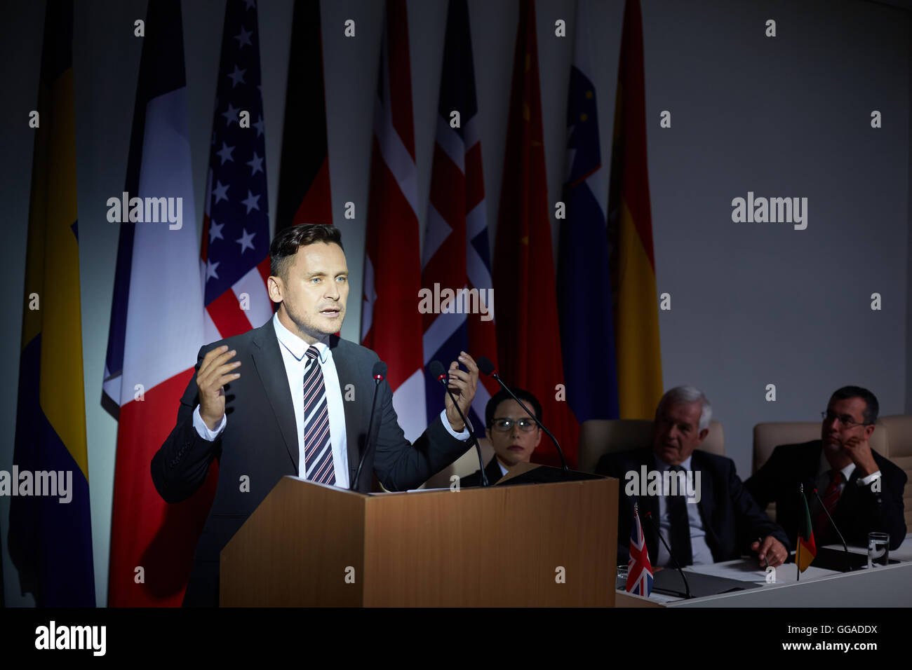 Woman politician speech hi-res stock photography and images - Alamy