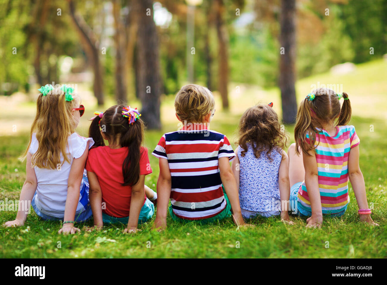 Children in the park Stock Photo - Alamy