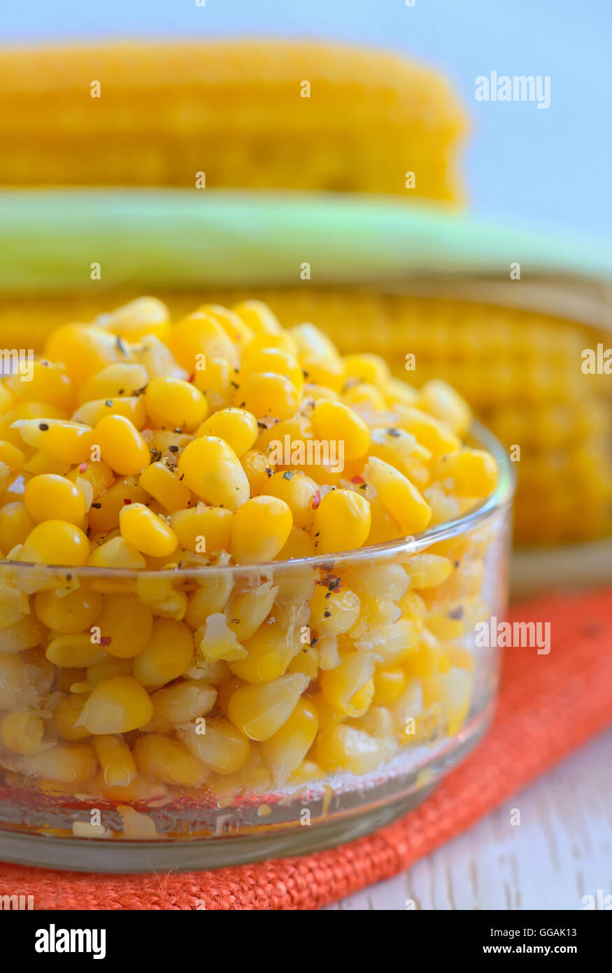 Steamed sweet corn hi-res stock photography and images - Alamy