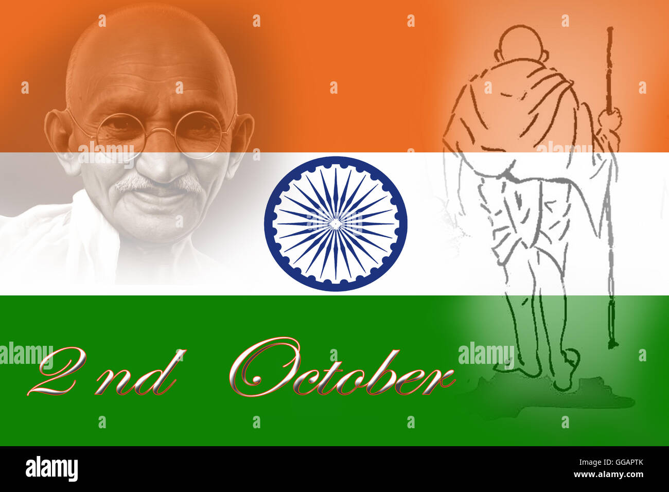 2 nd October. Mahatma Gandhi birthday. Father of nation. The true ...