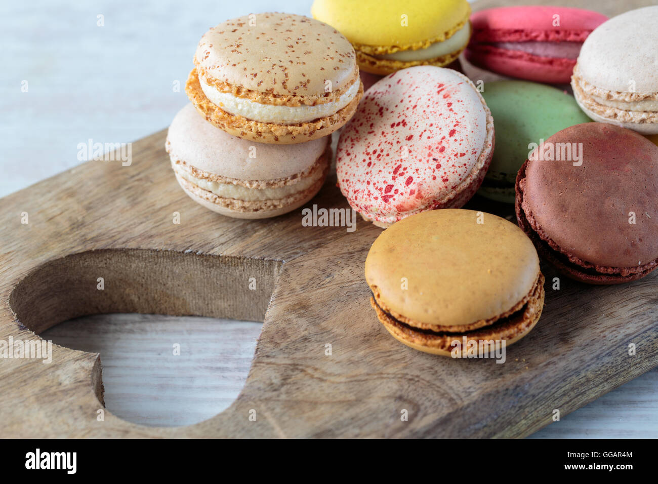 Typical and colorful french macarons pastries Stock Photo - Alamy