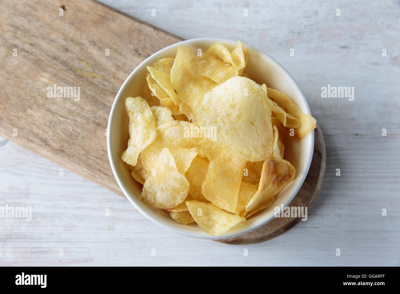 Crunchy delicious potato chips for a tasty snack break Stock Photo - Alamy