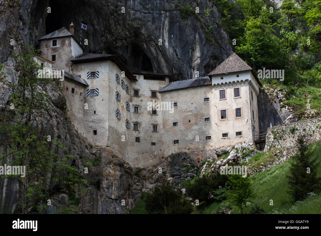 View to Predjama castle, Postojna, Slovenia Stock Photo - Alamy