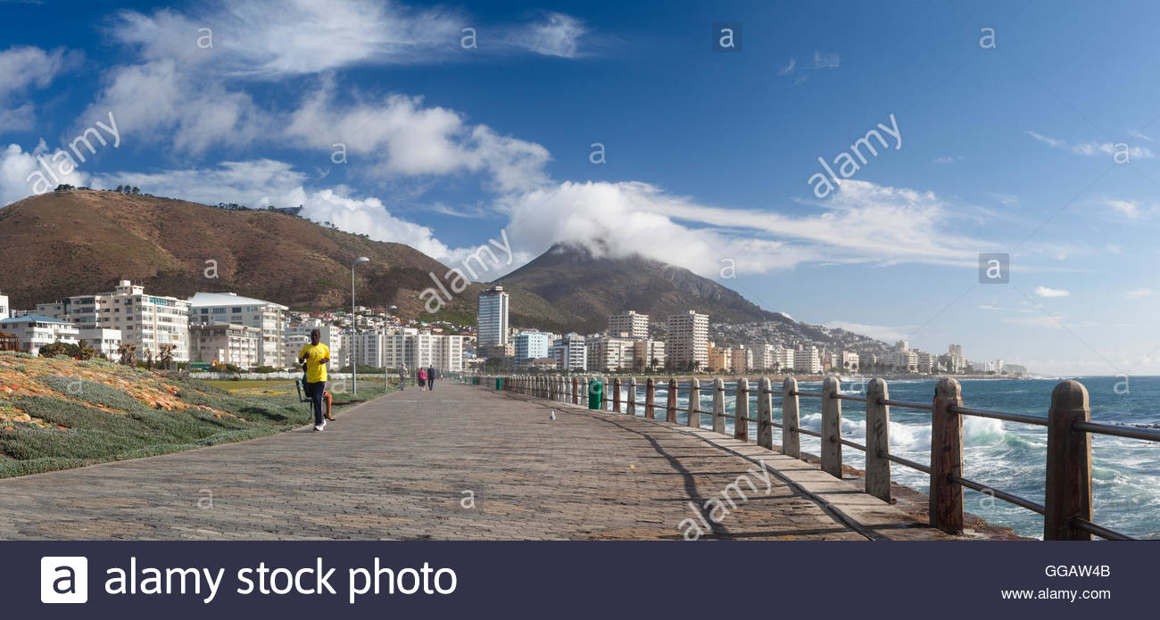 Sea Point Promenade, Cape Town Stock Photos & Sea Point Promenade, Cape ...