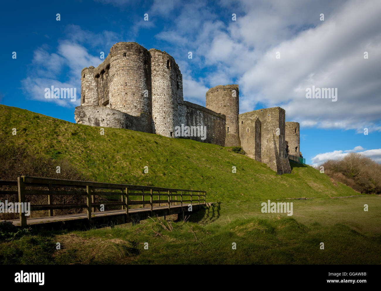 Kidwelly Castle South Wales Stock Photo - Alamy