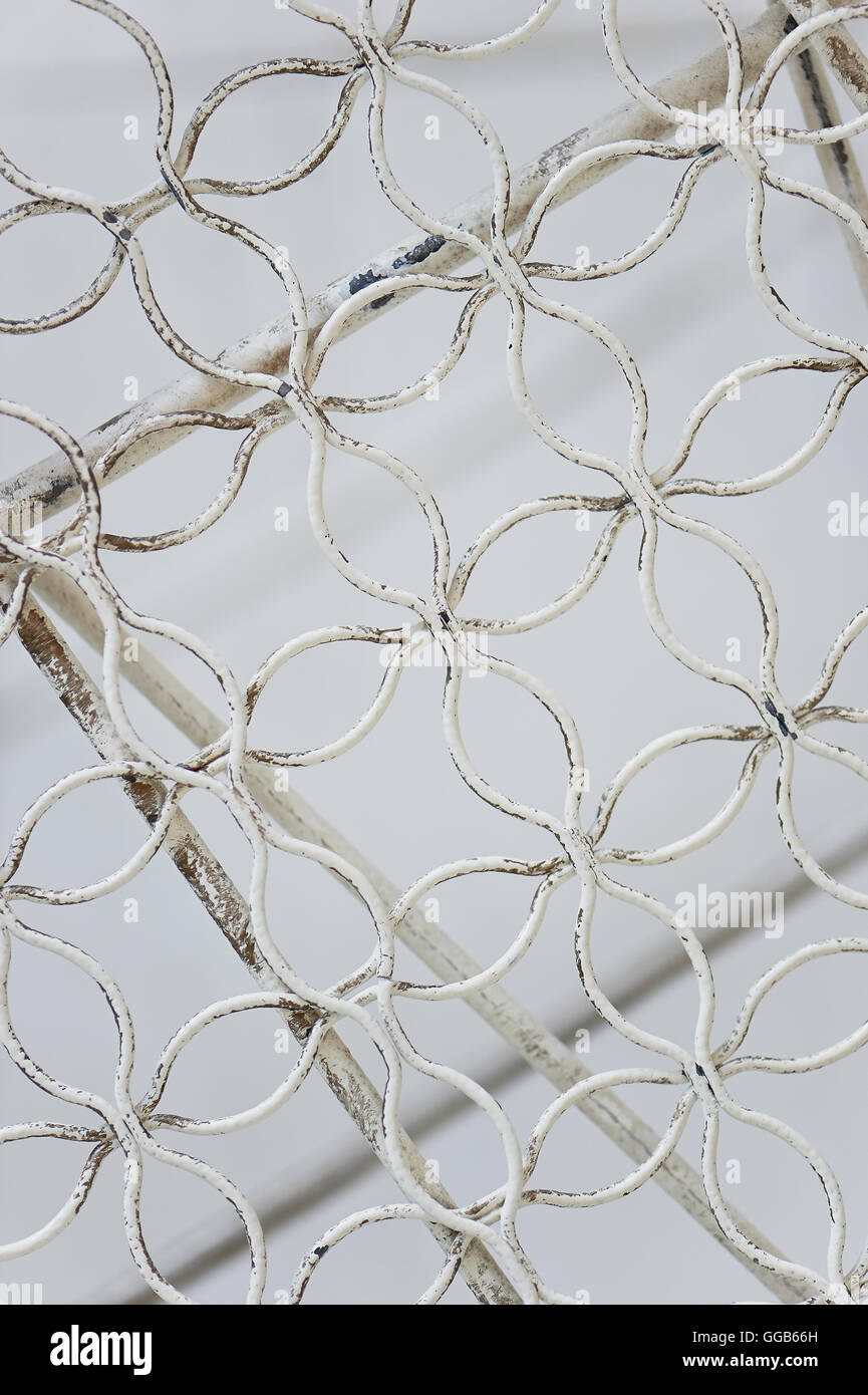 Metallic light white fishnet mesh wire Stock Photo - Alamy