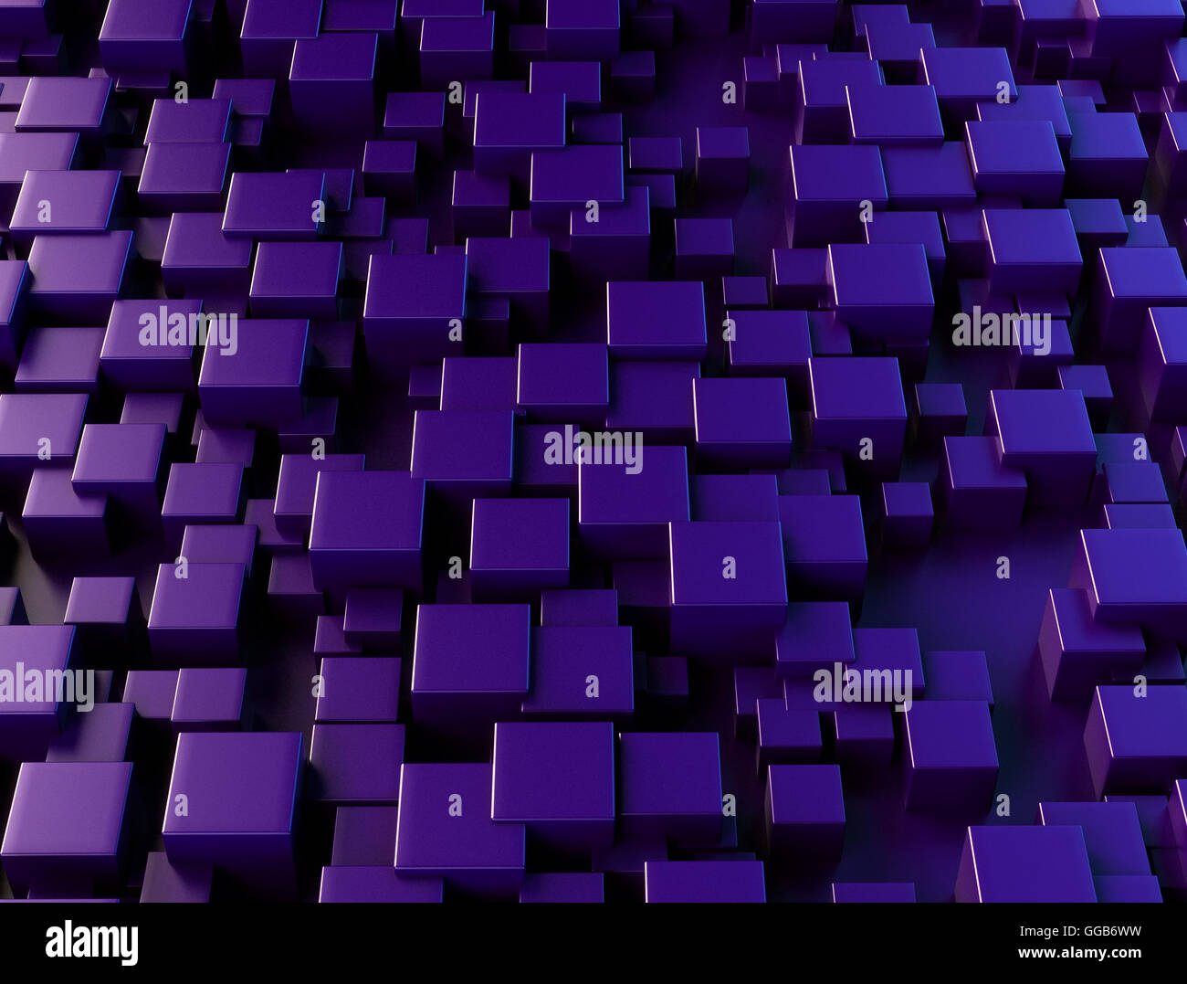 3D illustration. Abstract background with cubes Stock Photo - Alamy