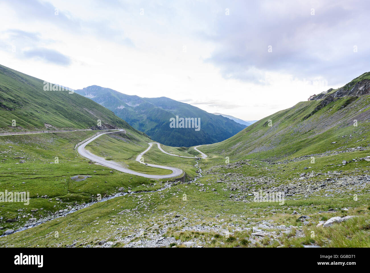 Transfagarasan road in sunset hi-res stock photography and images - Alamy