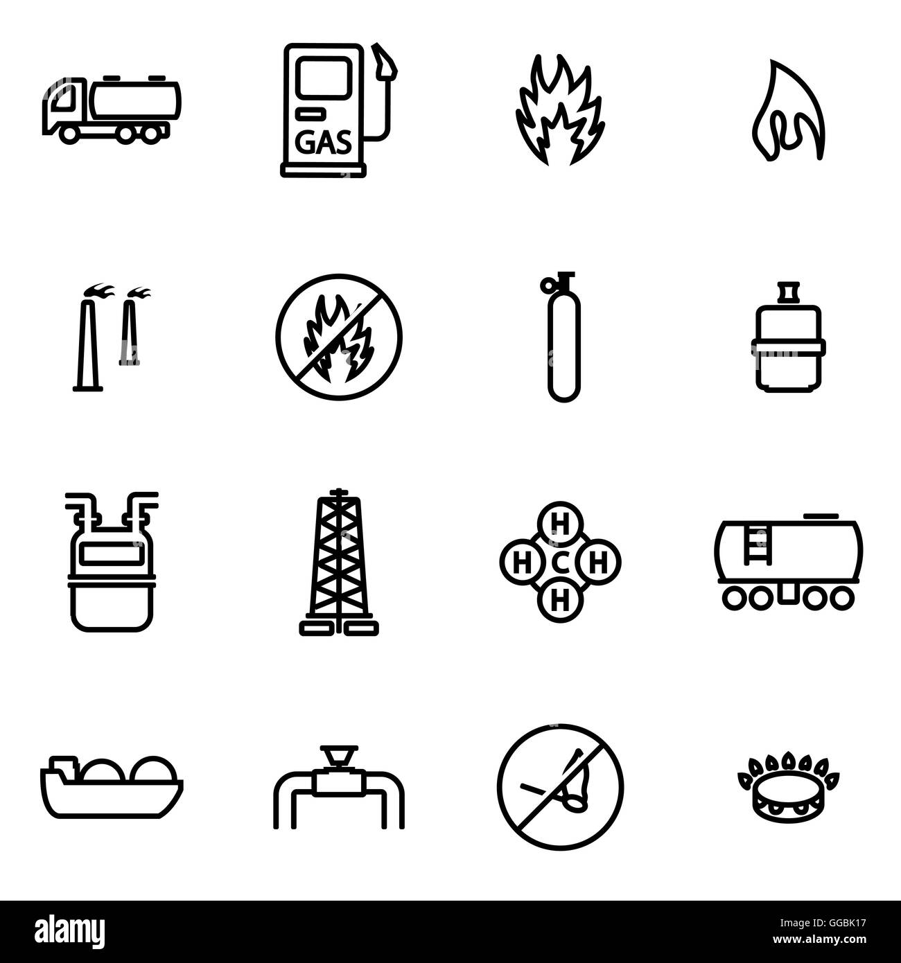 Natural Gas Symbol Icon