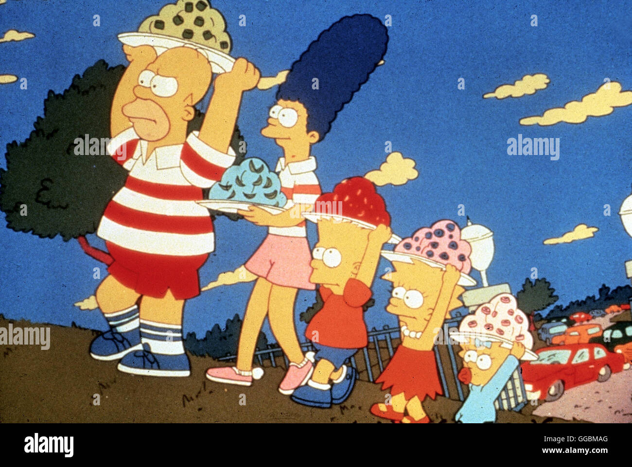 Die geschichte der zwei springfields the simpsons hi-res stock ...