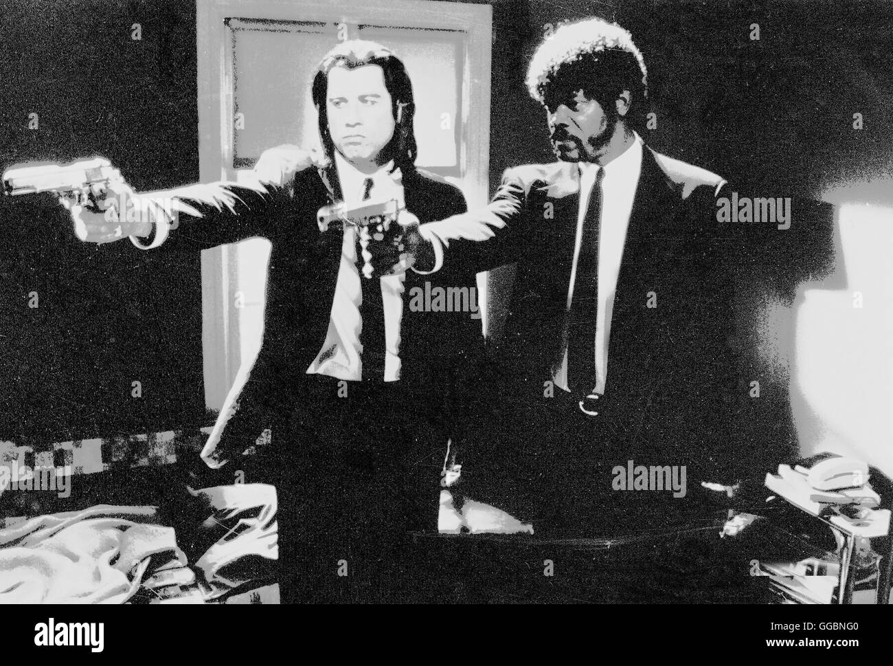 Pulp fiction scene Black and White Stock Photos & Images - Alamy