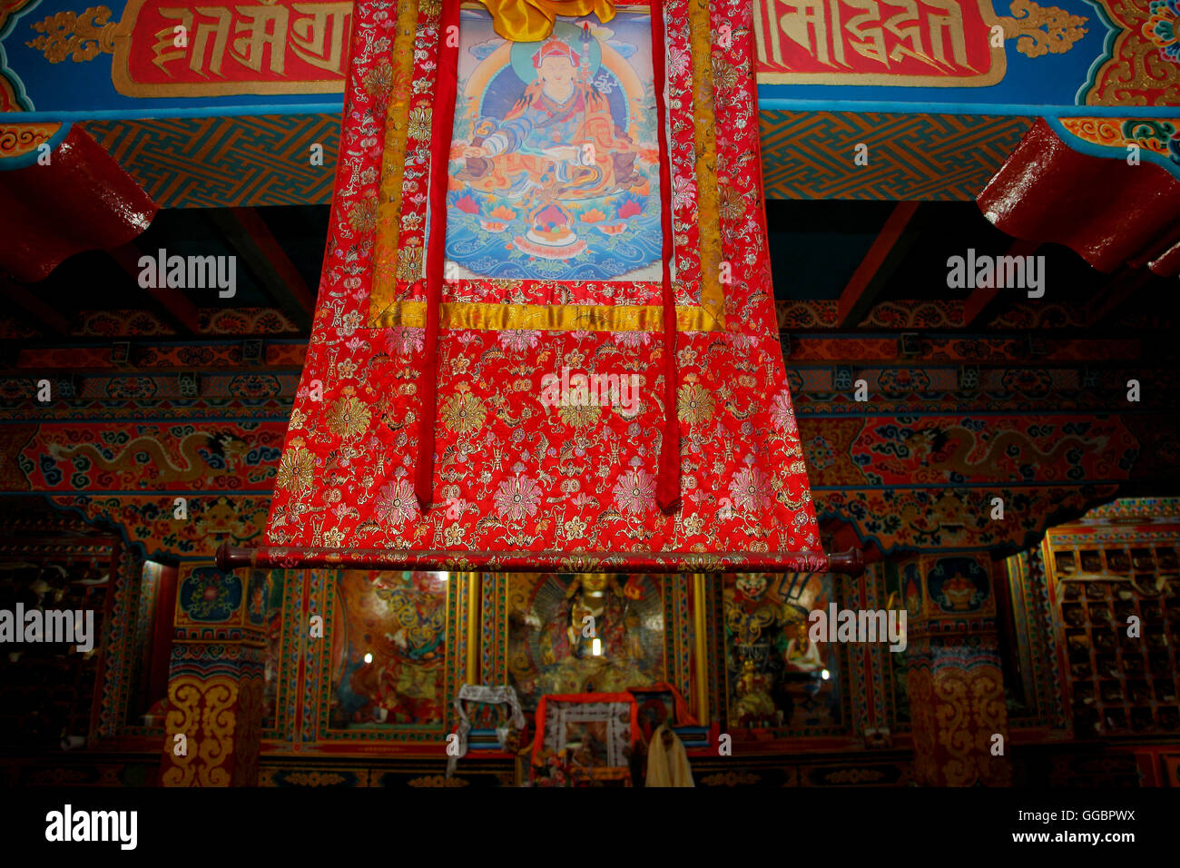 Buddhist monastery inside hi-res stock photography and images - Alamy