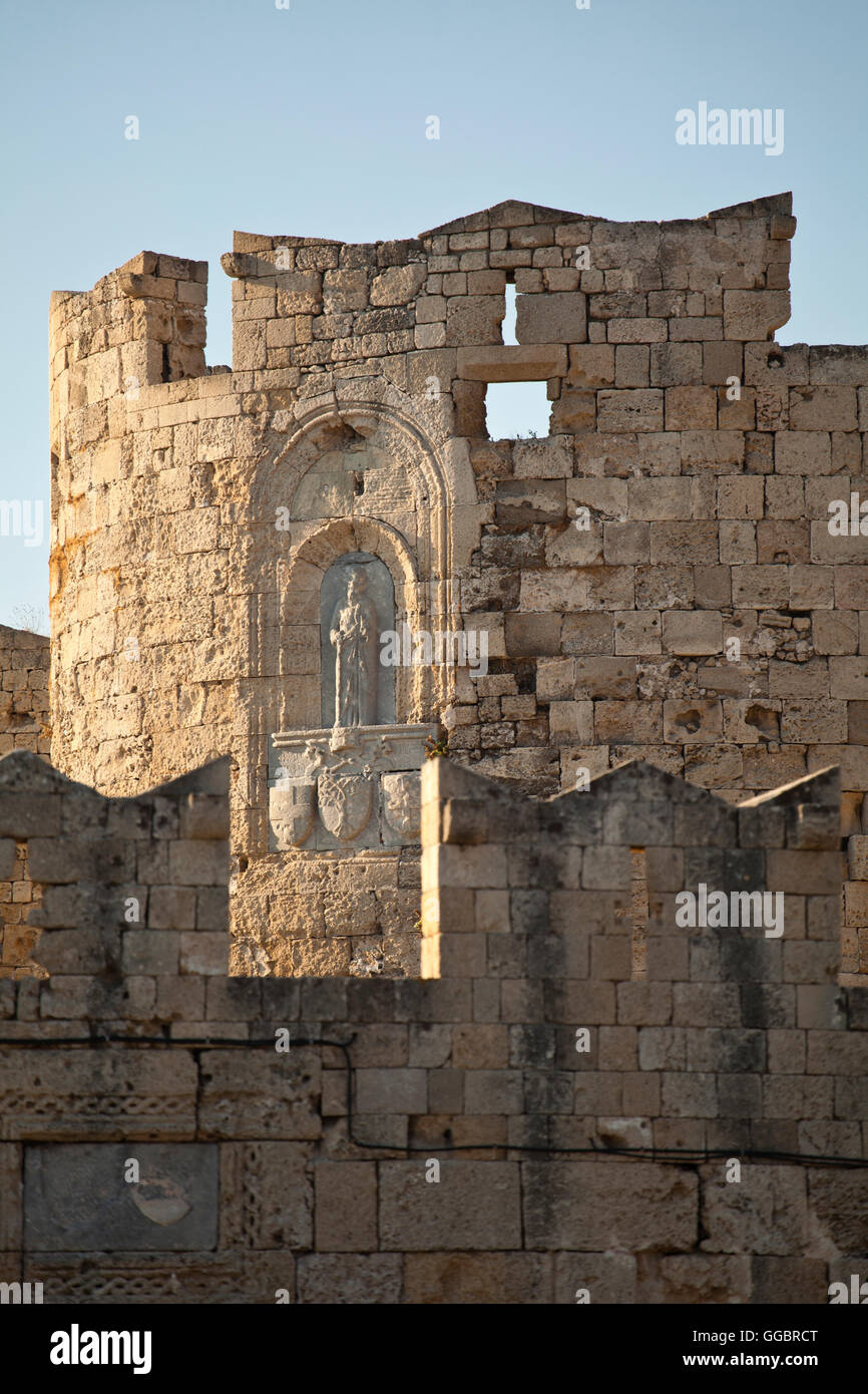 Beautiful ancient architecture, taken in Rhodes island, Greece Stock ...