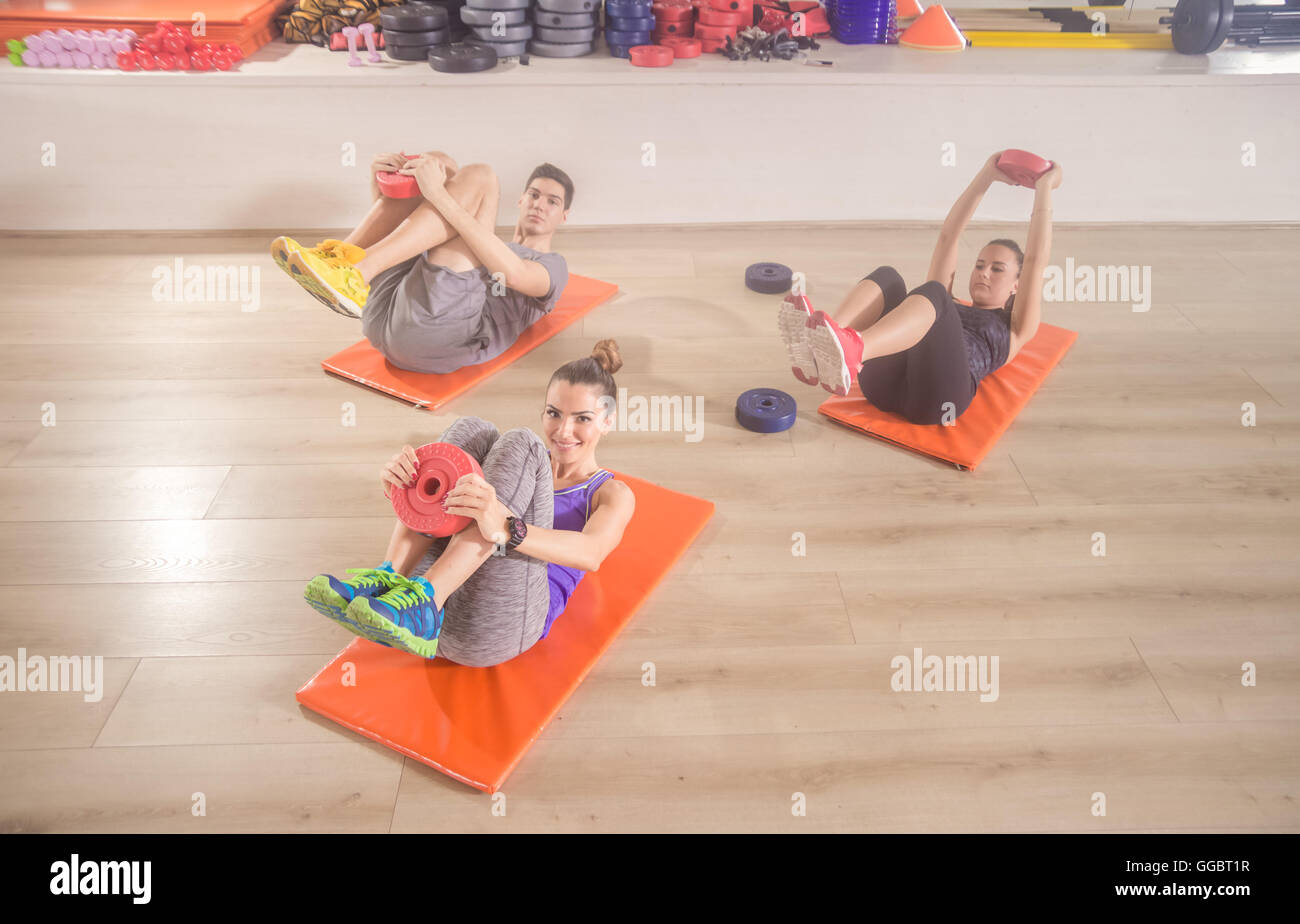 Group people exercise hi-res stock photography and images - Alamy