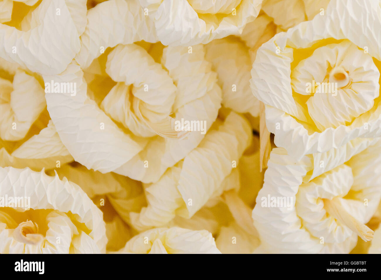 Yellow flowers paper background pattern style, flowers made from paper ...