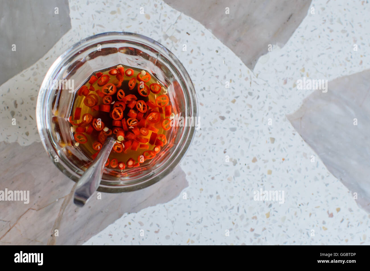 Asian little red chili sauce Thai food Stock Photo - Alamy