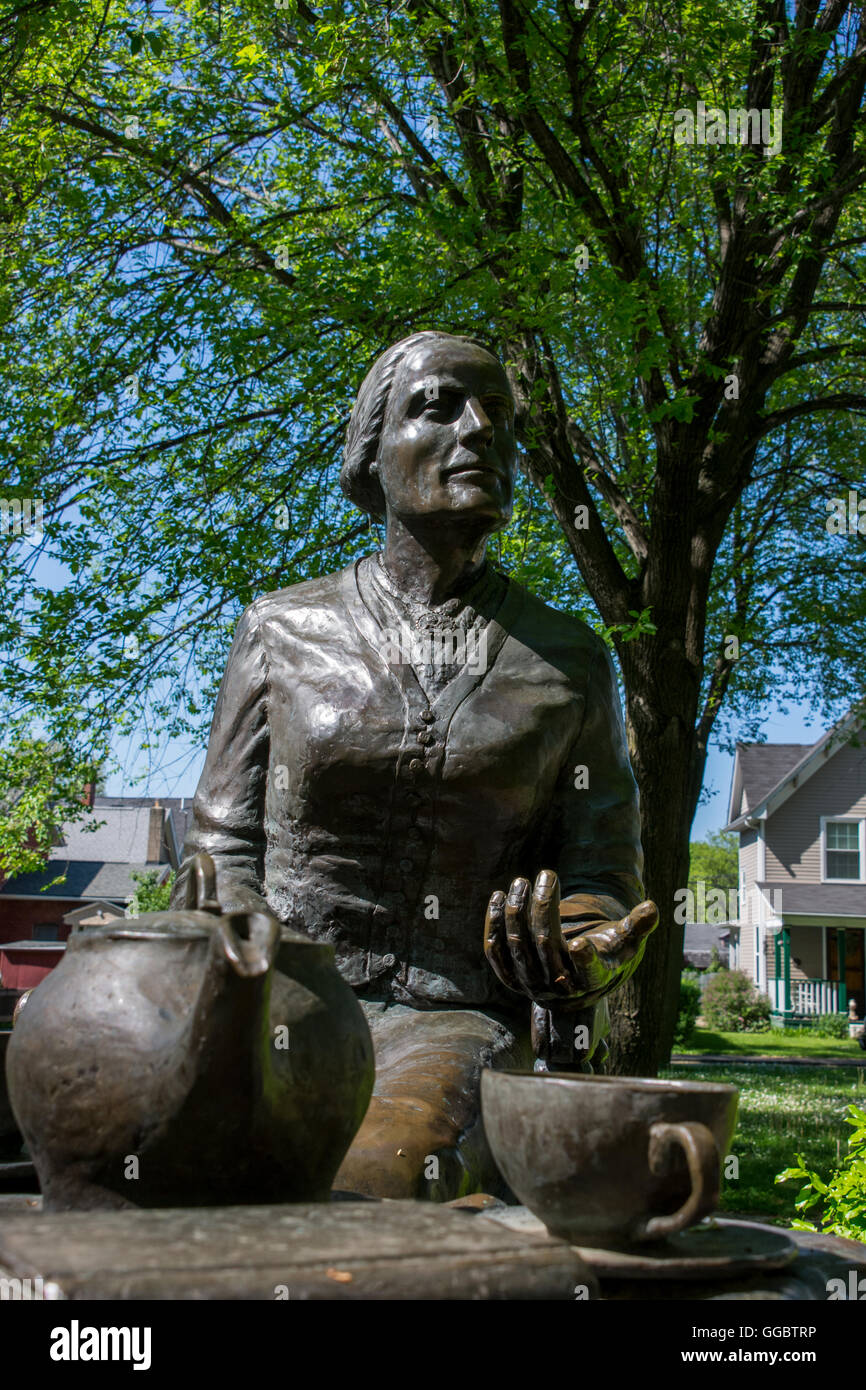 New York, Rochester. Susan B. Anthony House, National Historic Landmark ...