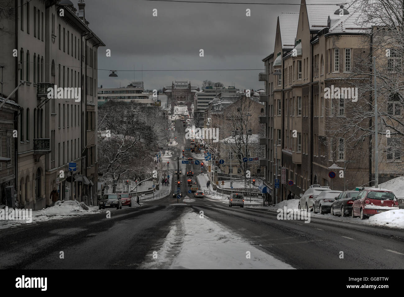 Turku street view Stock Photo - Alamy