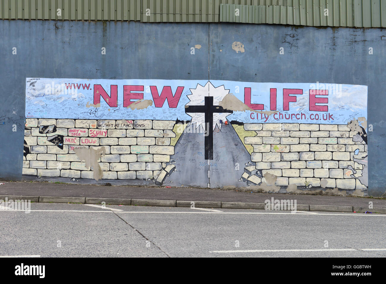 Graffiti, wall art and murals, Belfast Stock Photo - Alamy