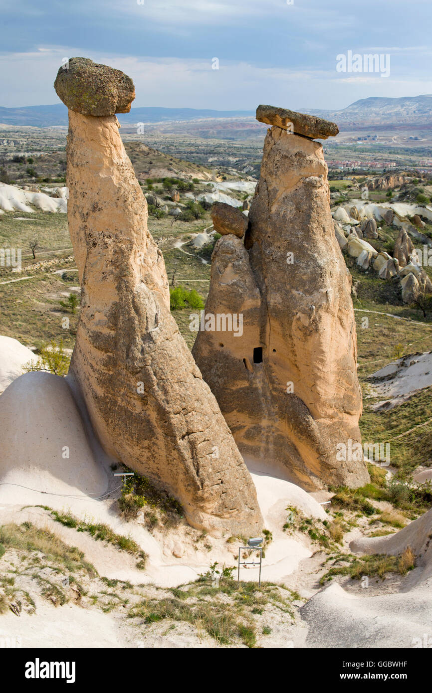 geography / travel, Turkey, Middle East, Cappadocia, tuff rock ...