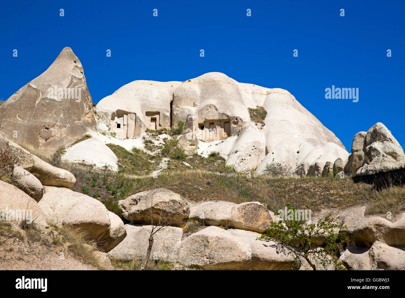 geography / travel, Turkey, Middle East, Cappadocia, tuff rock ...